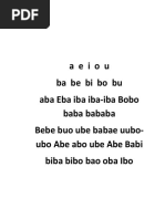 ABAKADA Pantig Examples | PDF