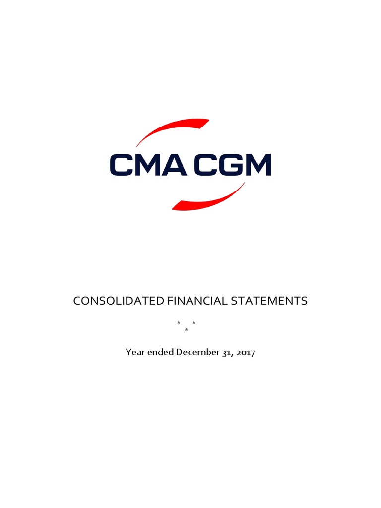 2017 CMA CGM Annual Report | PDF | Going Concern | Financial Audit