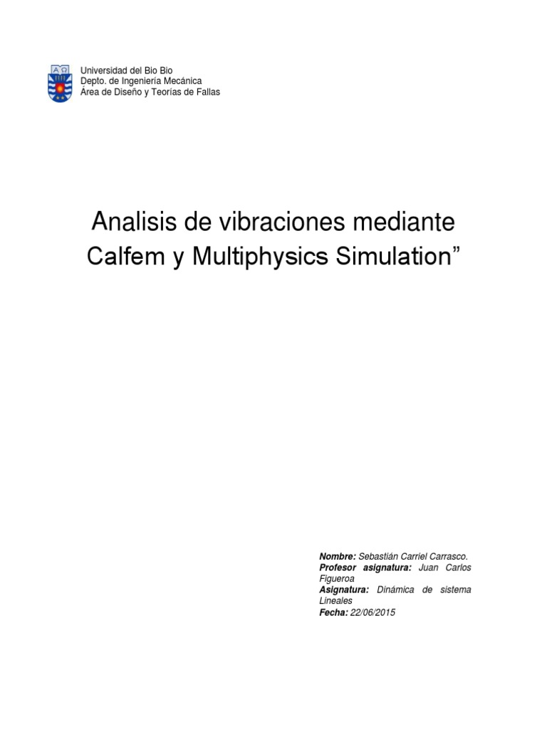 Informe Calfem | PDF | Matriz (Matemáticas) | Programación de computadoras