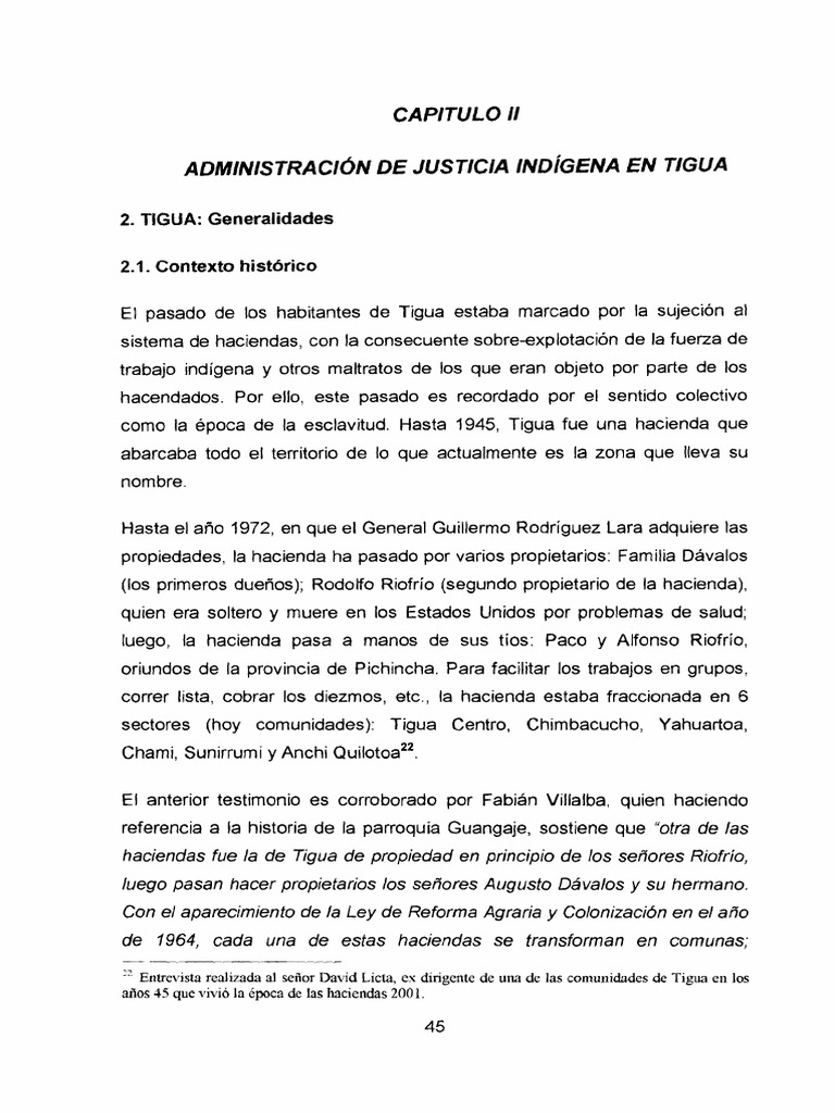 Capítulo 2. Administración de Justicia Indígena en Tigua | PDF | Pinturas | Gobierno local