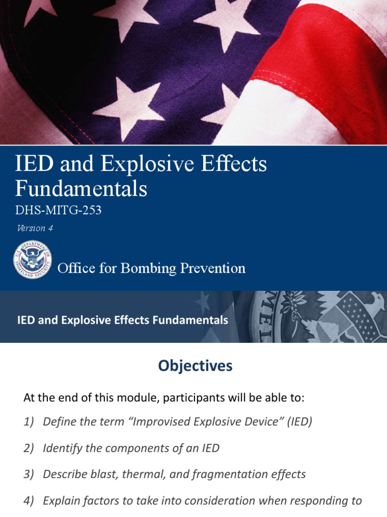 Ied Explosive Effects Fundamentals | Improvised Explosive Device | Bomb