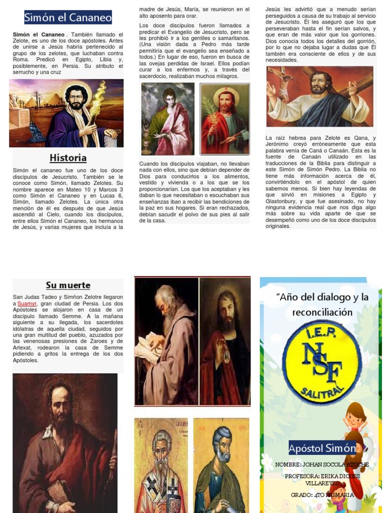 Apóstol Simón | PDF | Religiones mediterráneas antiguas | Jesús