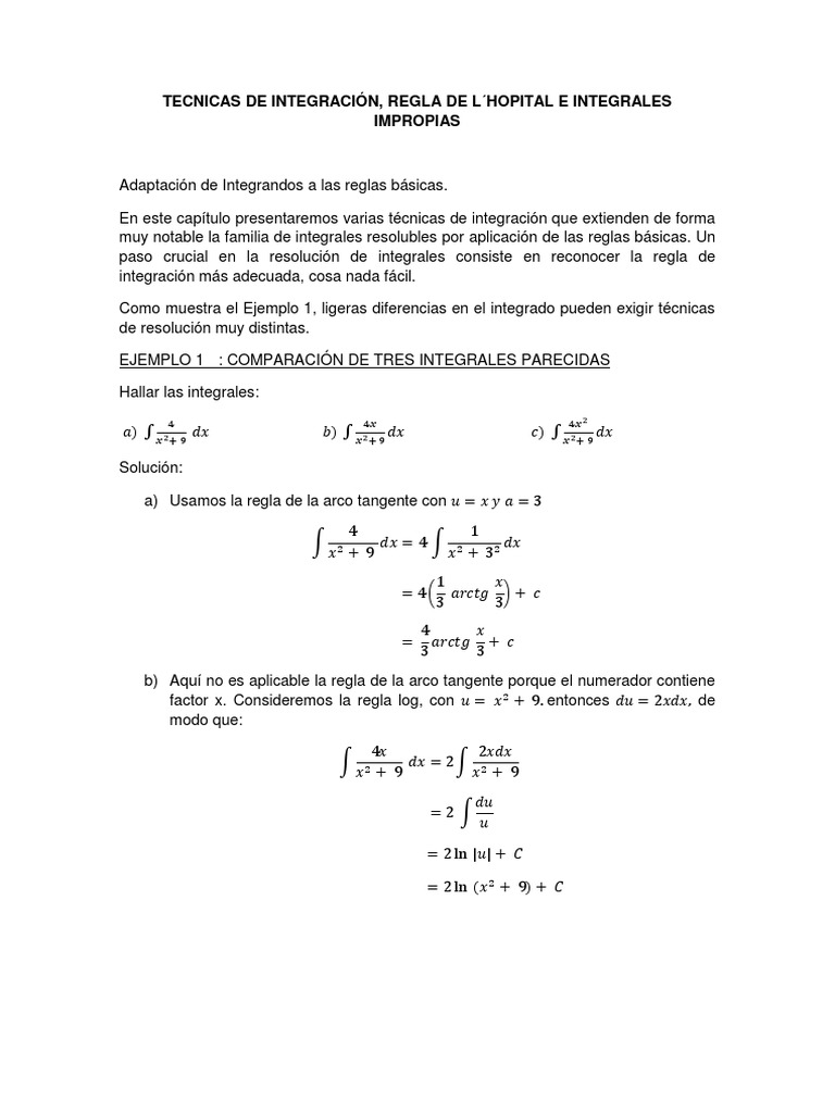 Trabajo de Matematica II | PDF | Integral | Derivado