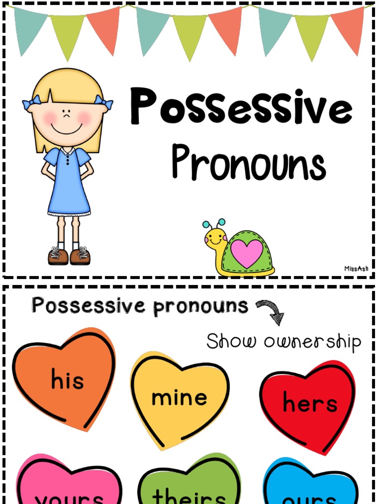Possessive Pronouns Clipart