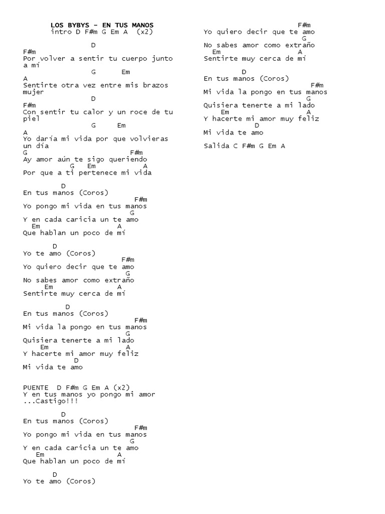 Los Bybys Guitarra | PDF | Ocio