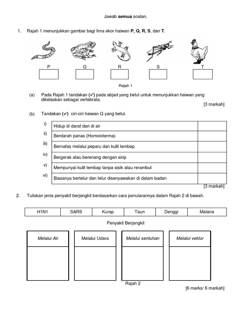 Sains f2 2018 Msar | PDF