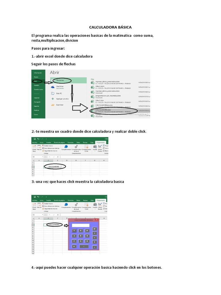 Manual Calculadora | PDF