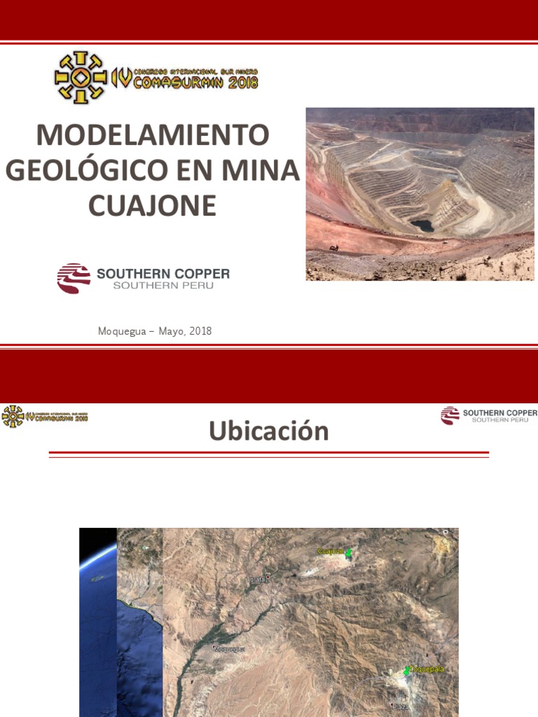 Modelado geológico 3D de la mina Cuajone: Reconstrucción de la estratigrafía y estructura del ...