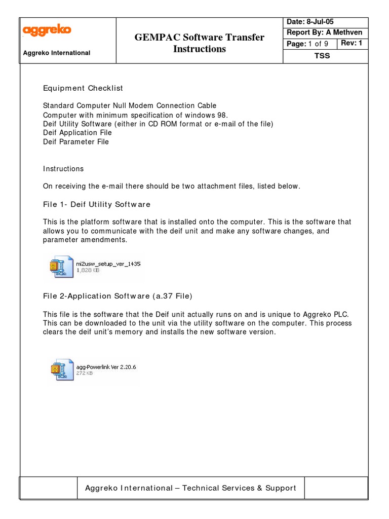 Deif Software Installation Instruction | PDF | Computer File | Icon ...