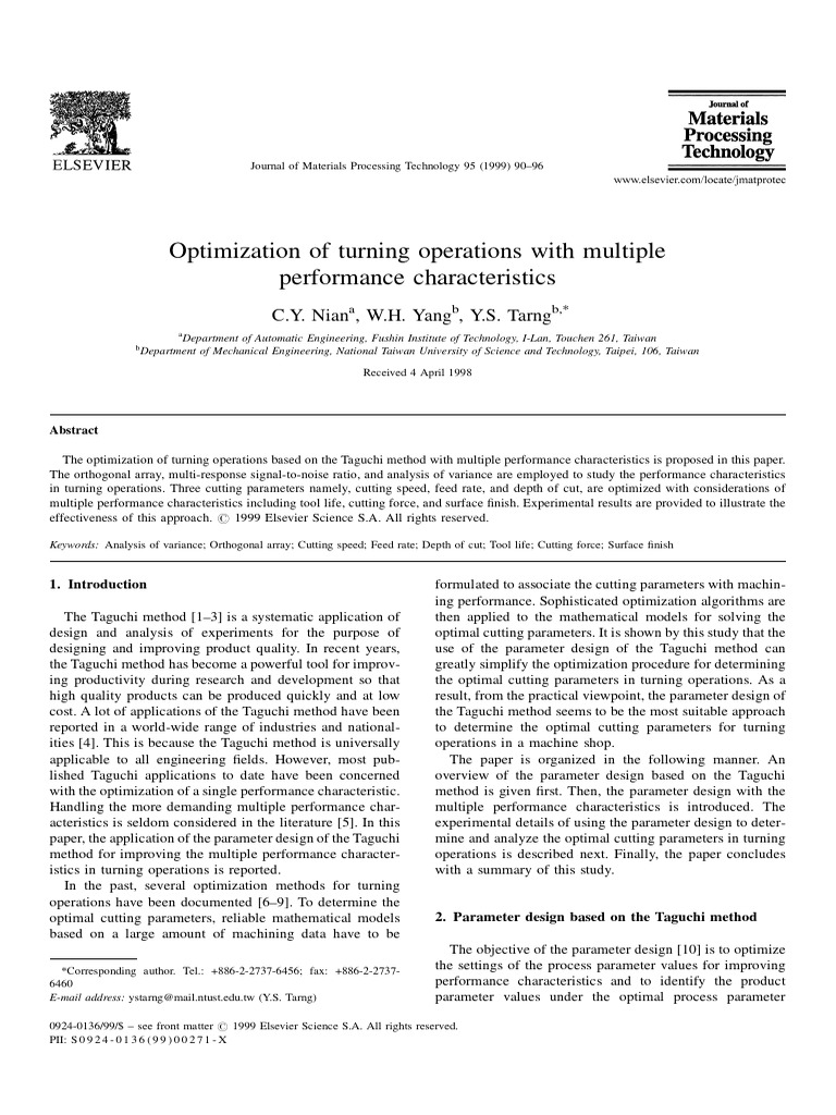 1999 (C.Y. Nian, W.H. Yang, Y.S. Tarng) Optimization of Turning Operations With Multiple ...