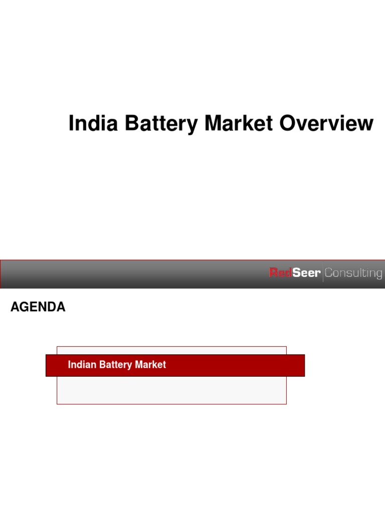 Indian Battery Market | PDF | Car | Battery (Electricity)