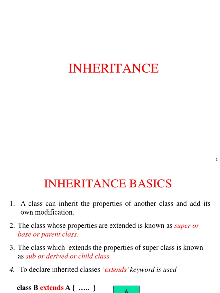 Inheritance in Java | PDF | Method (Computer Programming) | Inheritance ...
