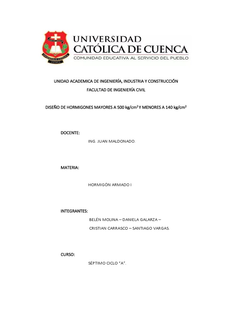 Diseño de Hormigón: Resistencia y Dosificación | PDF | Hormigón | Cuarzo