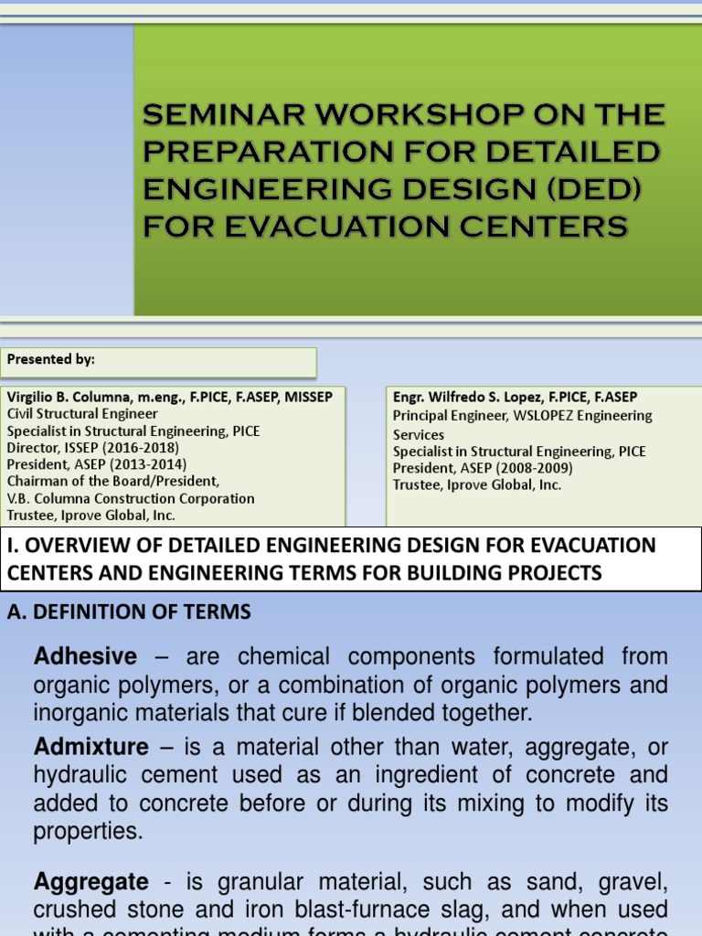 Detailed Engineering Design For Evacuation Center | PDF | Geotechnical ...