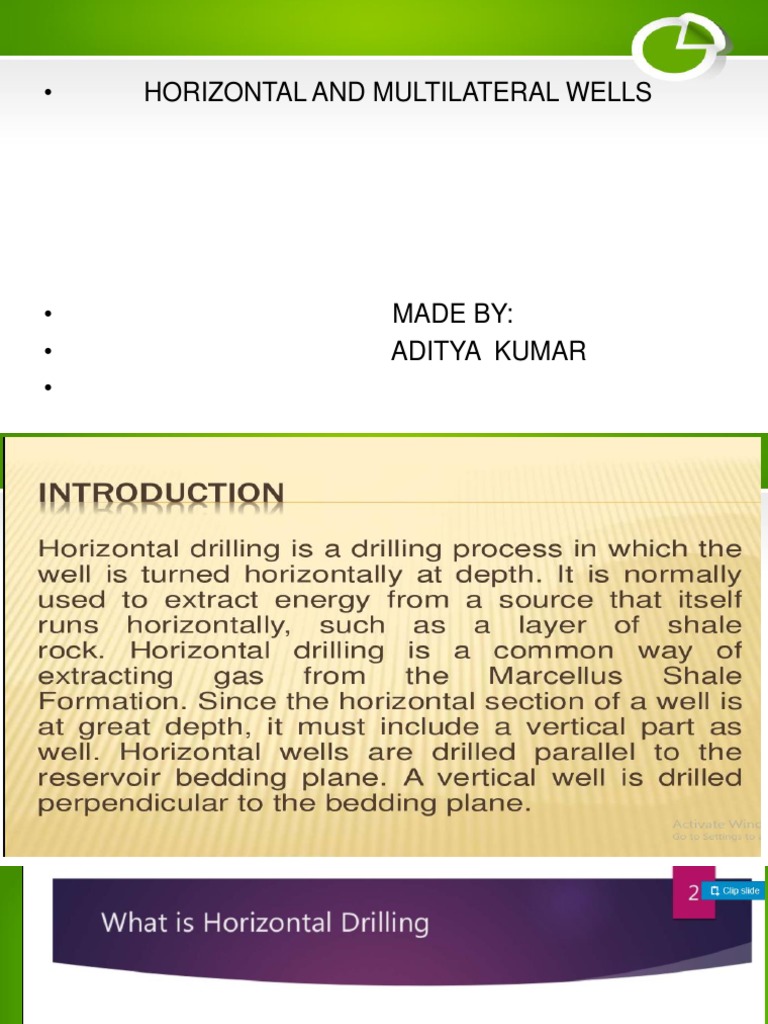 Horizontal and Multilateral Wells | Download Free PDF | Natural Gas ...