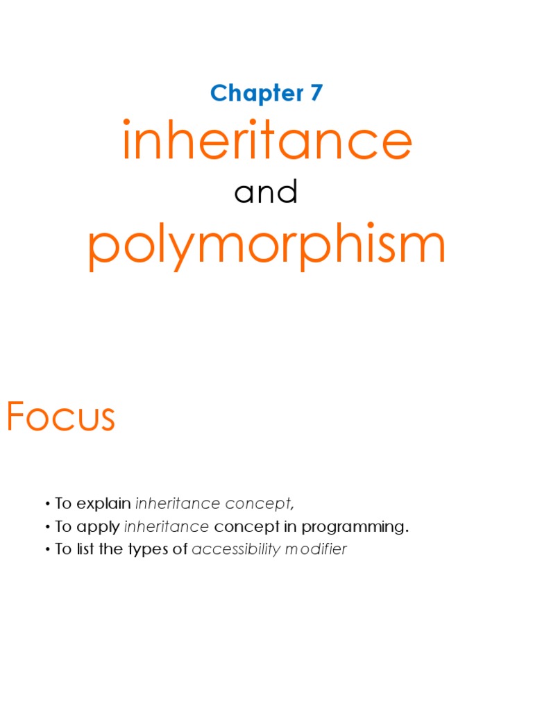 8 Inheritance Pdf Inheritance Object Oriented Programming