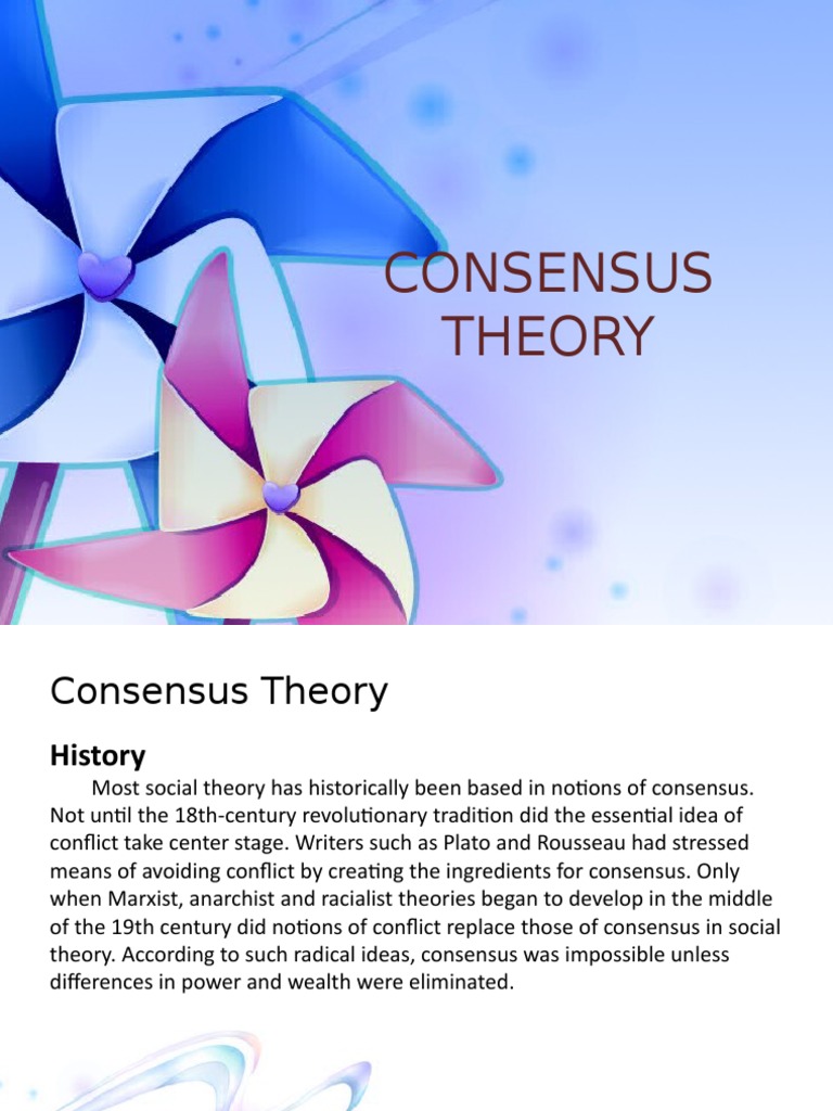 CONSENSUS THEORYppt | PDF | Politics