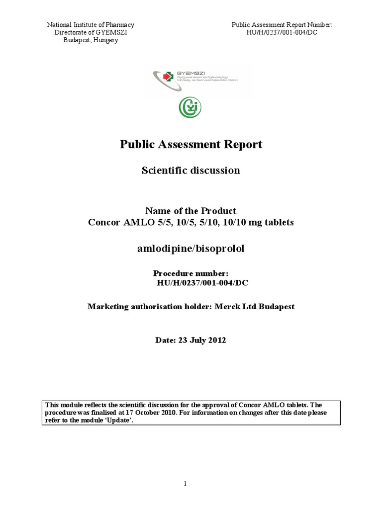 Public Assessment Report: Scientific Discussion | PDF ...