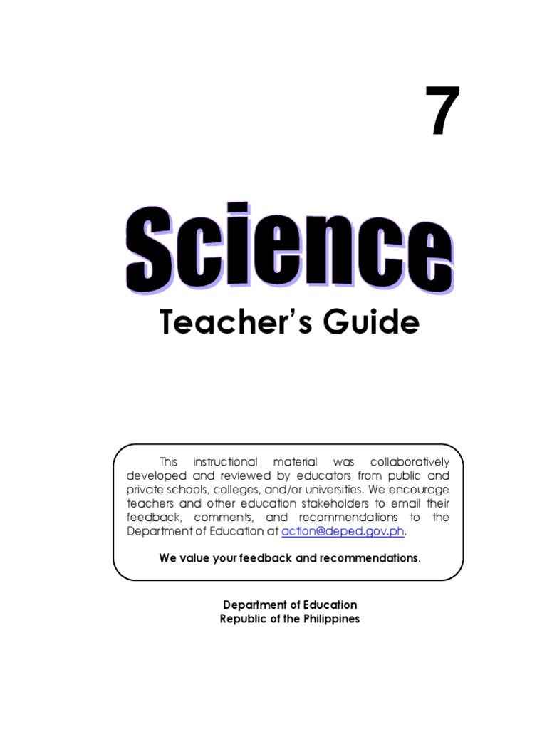 Grade 7 TG SCIENCE 1st Quarter | PDF | Solution | Solubility