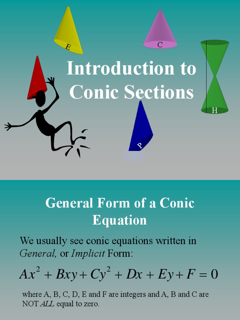 Introduction To Conic Sections | PDF | Equations | Ellipse