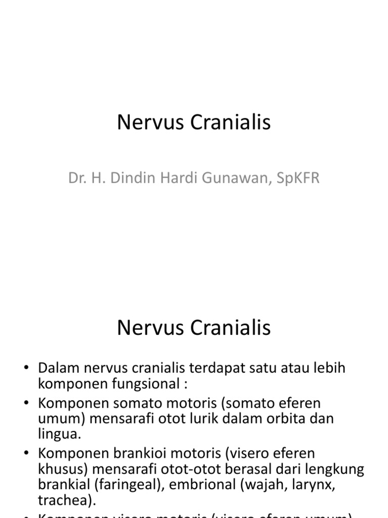Nervus Cranialis | PDF