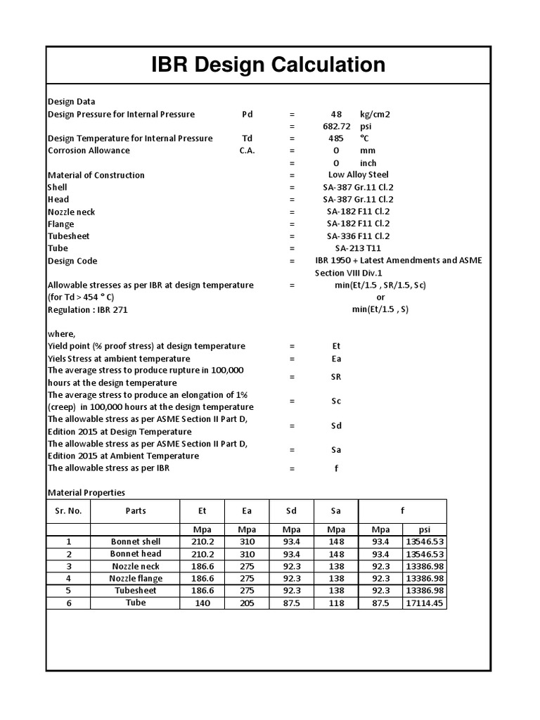 IBR Design Calculations - Final | PDF | Continuum Mechanics | Building ...