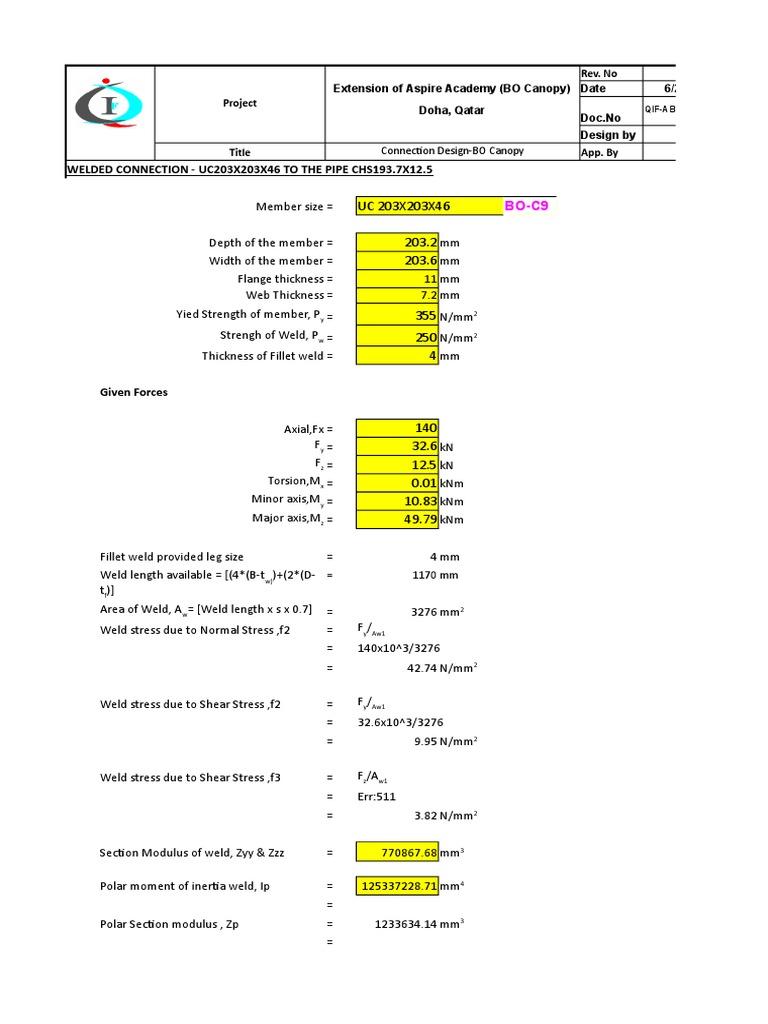 Weld Connection | PDF