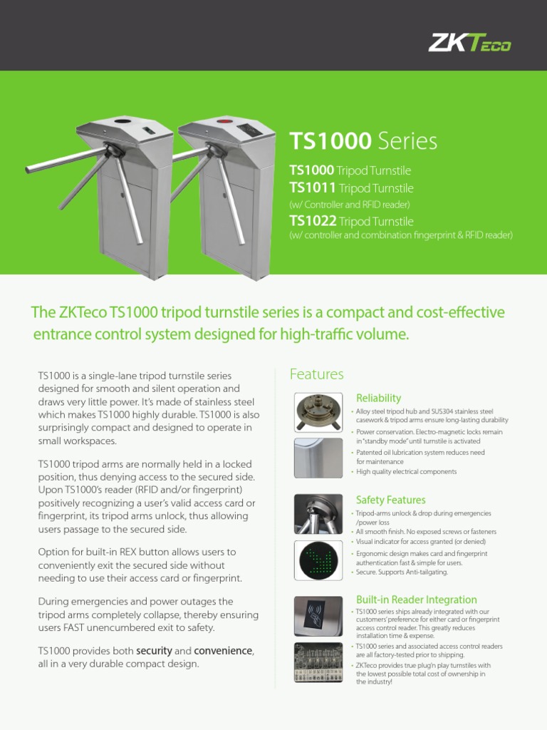 TS1000 Series | PDF | Access Control