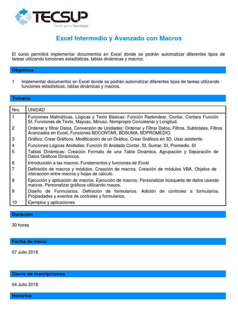 Excel Intermedio y Avanzado con Macros | PDF | Arte | Tecnología