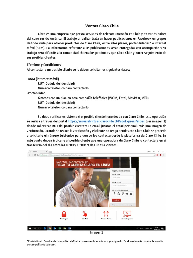 Ventas Claro Chile Pdf Informática Y Tecnología De La Información