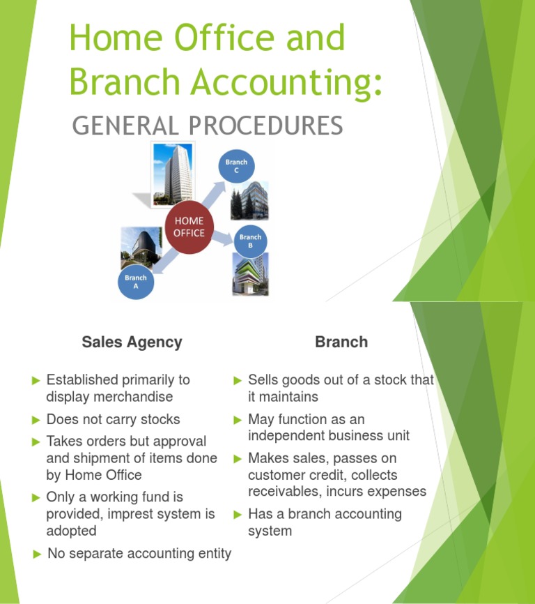 Home Office and Branch Accounting:: General Procedures | PDF