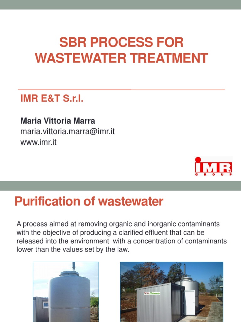 SBR in Plant Technology | PDF | Sewage Treatment | Water Treatment