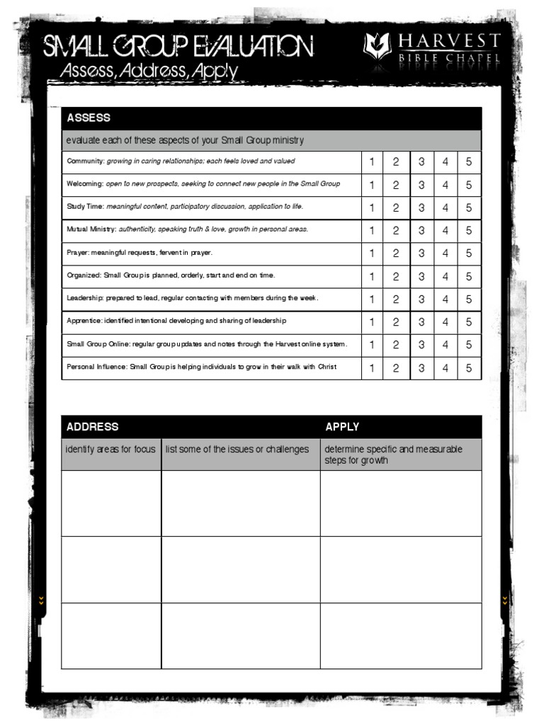 Small Group Evaluation | PDF
