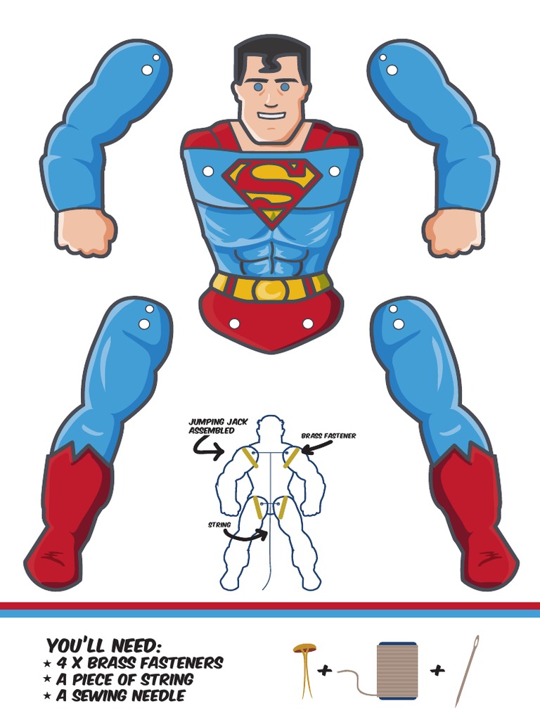 Superman Template | PDF | Textiles