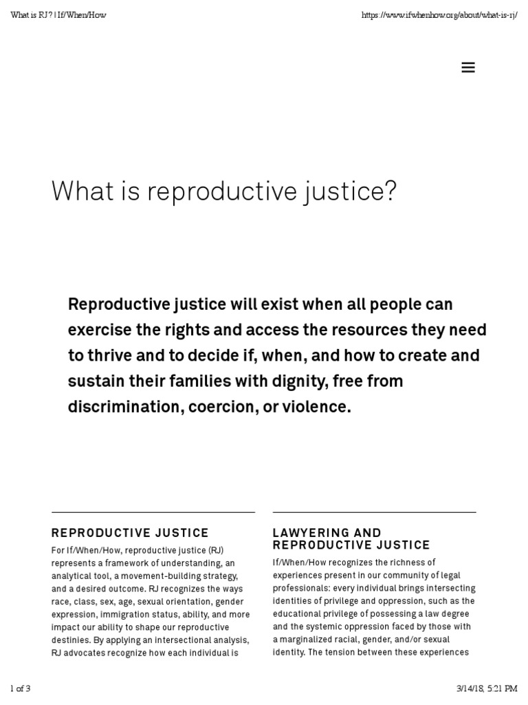 What Is RJ? - If:When:How | PDF | Equality Rights | Feminism