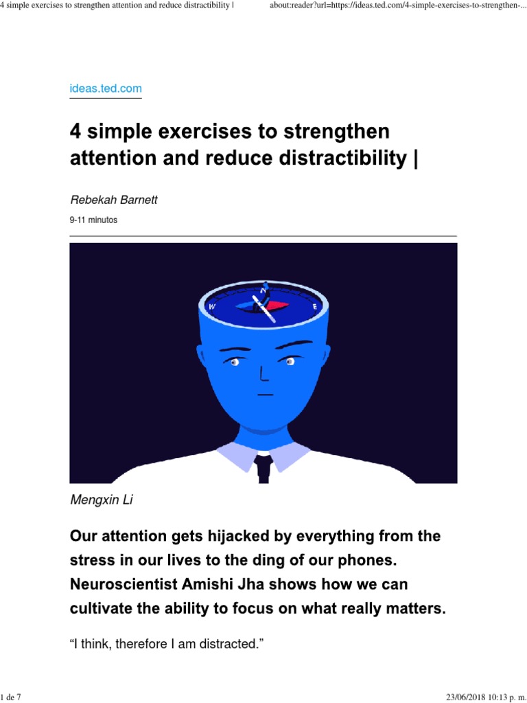 Mindfulness for Focused Minds | PDF | Mindfulness | Attention