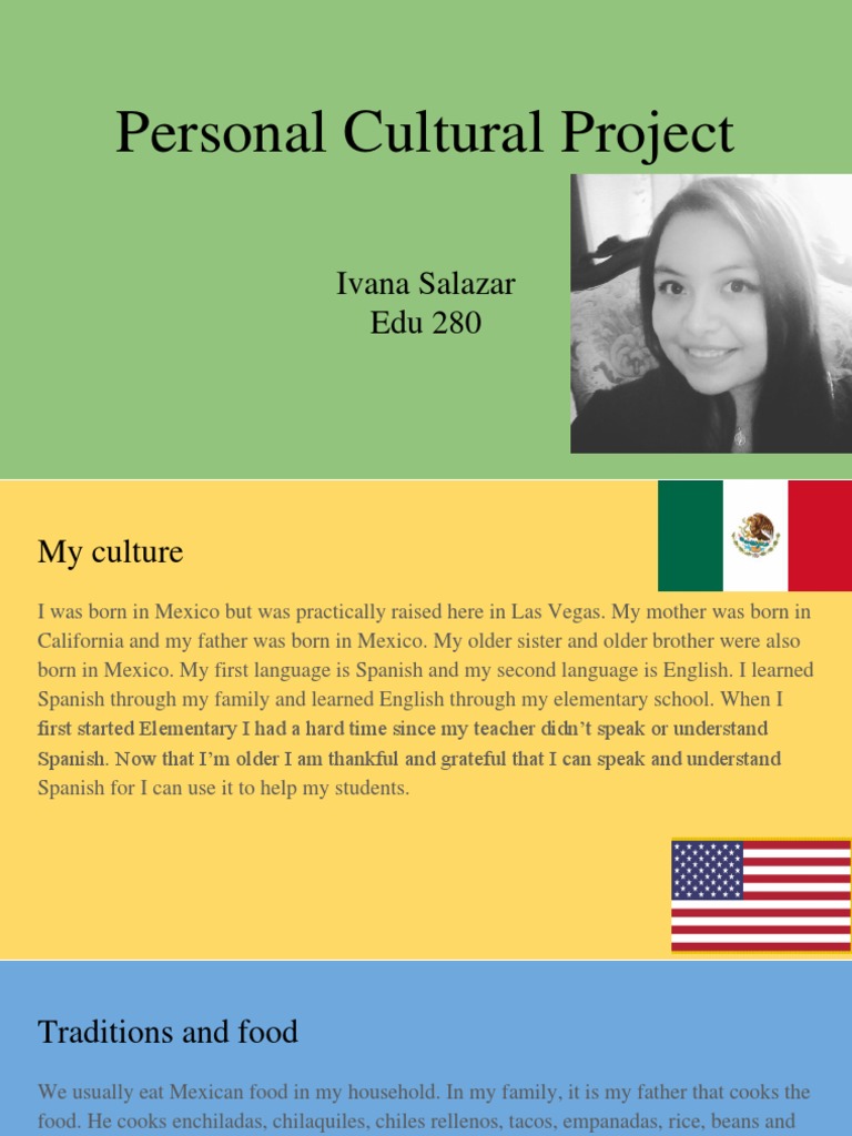Portfolio Artifact 1 - Personal Cultural Project Edu 280 | PDF ...