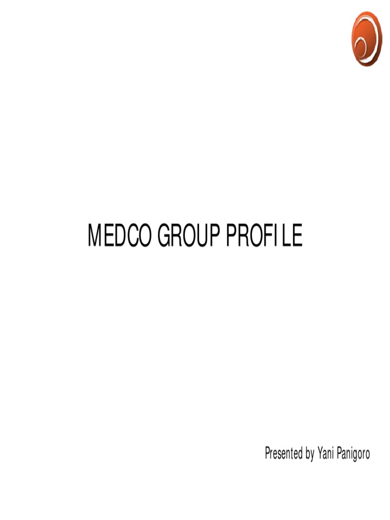 Medco Group: Energy & Diversified Ventures | PDF | Energy And Resource ...