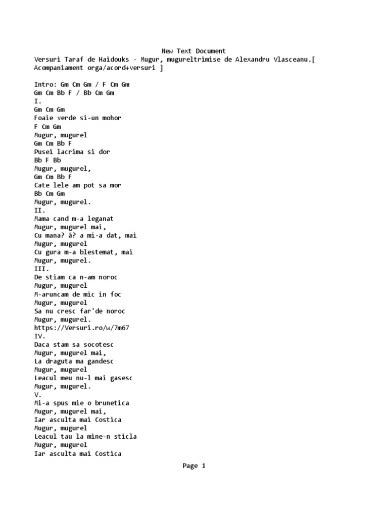 Mugur Mugur Mugurel | PDF