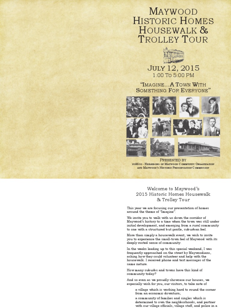 Maywood Historic Homes Tour 2015 | PDF | Gothic Architecture | Porch