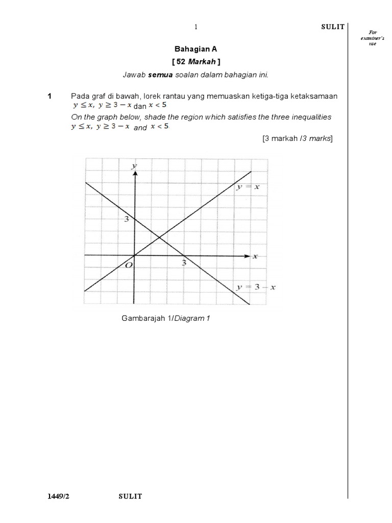 Matematik SPM Kertas 2 | PDF