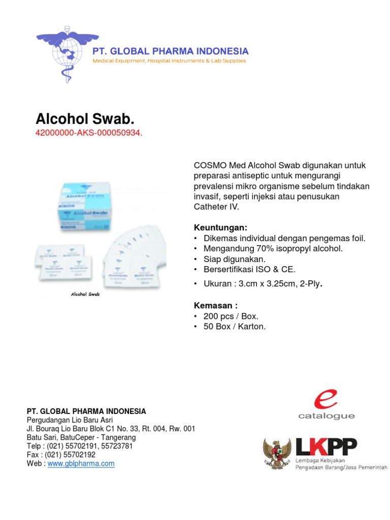 Alcohol Swab | PDF