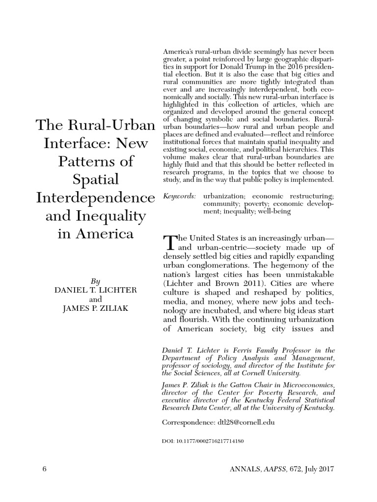 The Rural-Urban Interface | PDF | City | Rural Area
