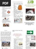 Triptico Sismos | PDF | Temblores | Naturaleza