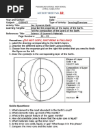 Activity Sheet No.: Locate The Epicenter of An Earthquake Using The ...