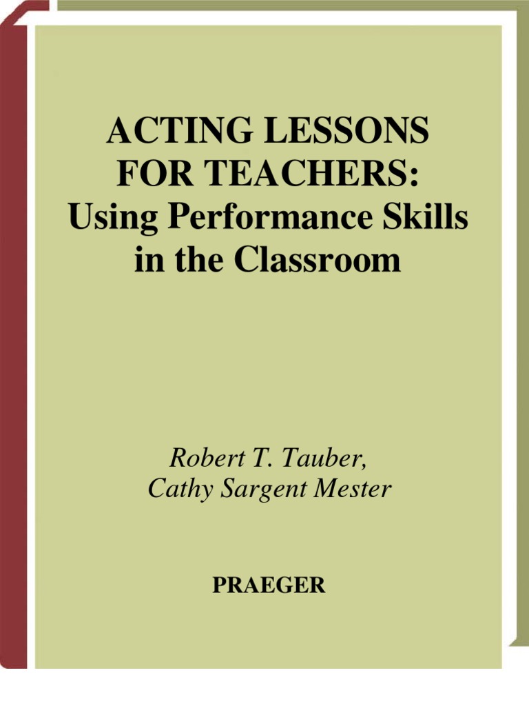 Acting Lessons For Teachers | PDF