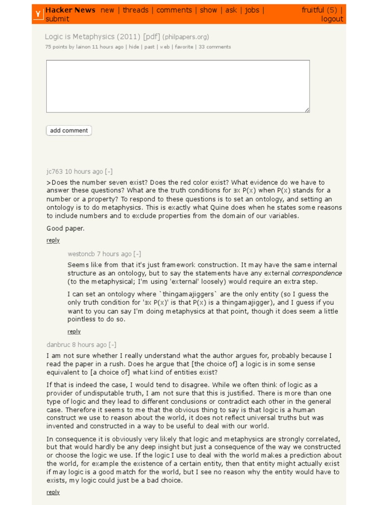 Logic and Metaphysics Explained | PDF | Logic | Proposition
