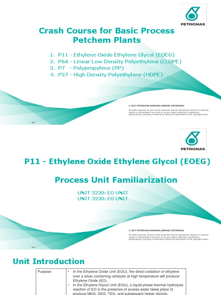 Crash Course For Basic Process - Petchem Plants | PDF | Polyethylene ...