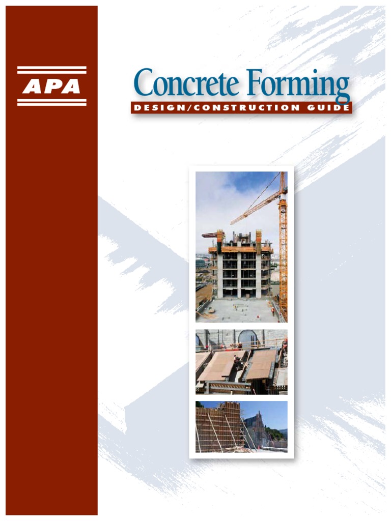 APA Concrete Forming Guide 0 | PDF | Plywood | Lumber