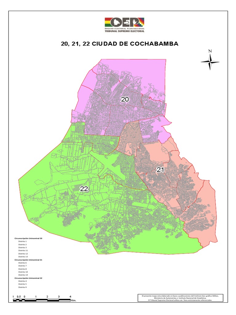 Mapa Urbano Cochabamba | PDF